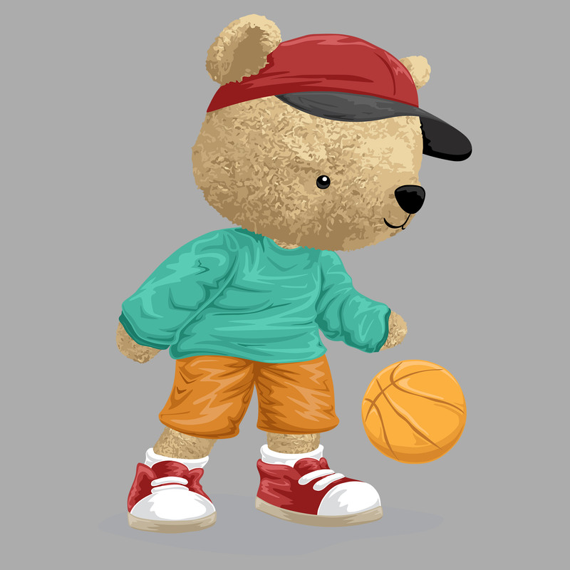 قیمت و خرید استیکر پارچه و لباس مدل dtf طرح تدی کد H15.16 مجموعه 12 عددی