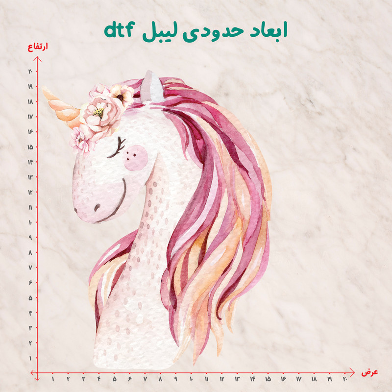 قیمت و خرید استیکر پارچه و لباس مدل dtf طرح یونیکورن کد H20.485 مجموعه 6 عددی