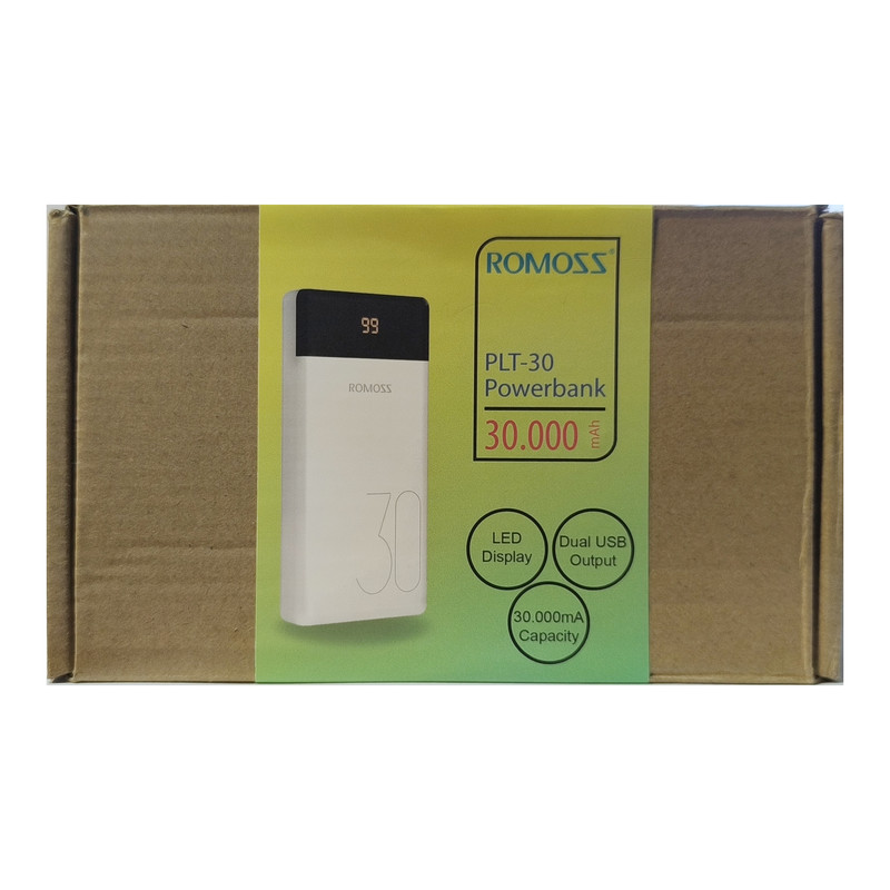 قیمت و خرید پاوربانک روموس مدل PLT-30 ظرفیت 30000 میلی آمپر ساعت