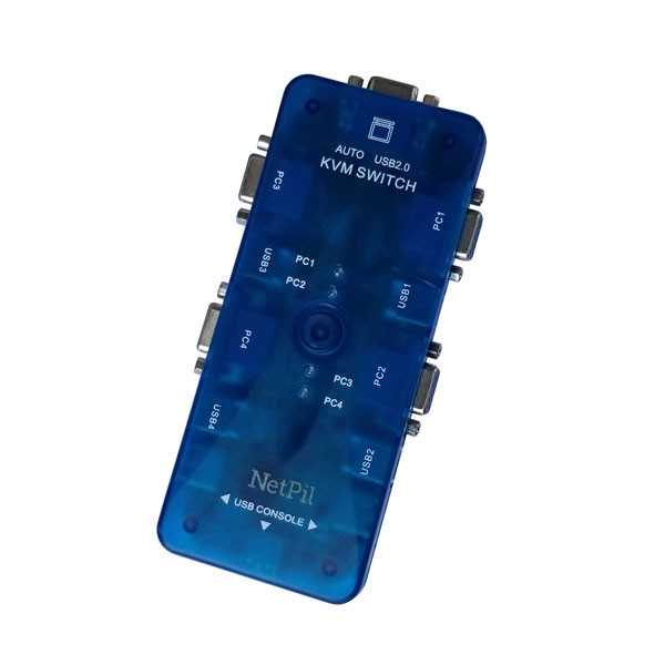 قیمت و خرید سوییچ چهار پورت KVM نت پیل مدل 104UK-T