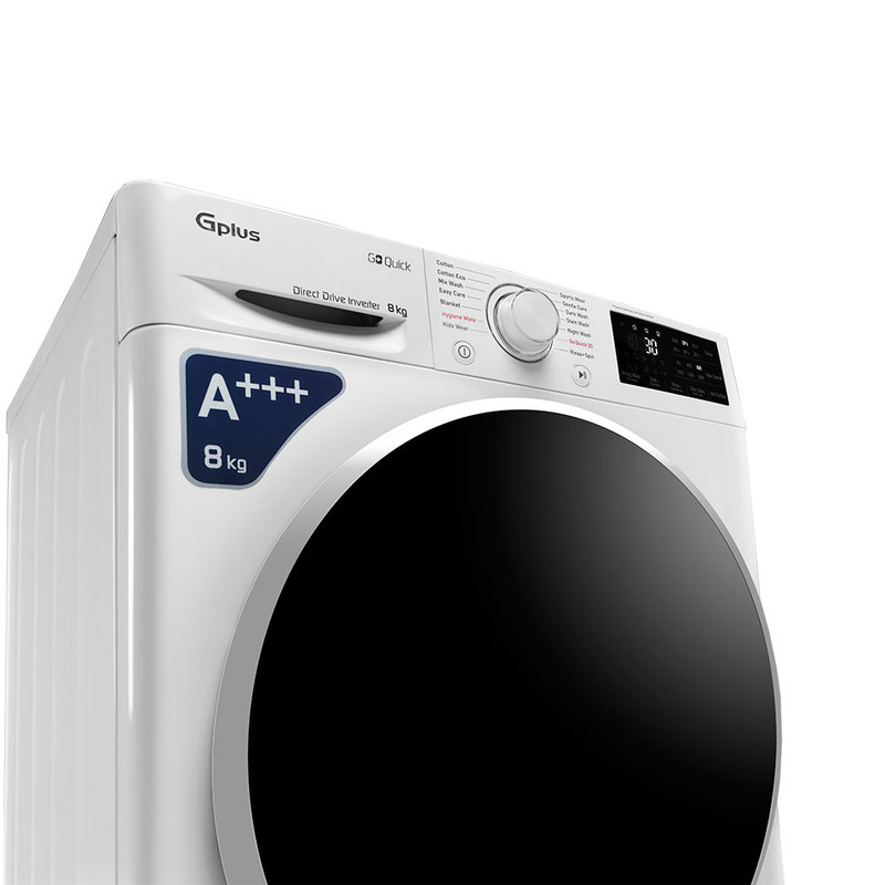 قیمت و خرید ماشین لباسشویی جی پلاس مدل GWM-L87W ظرفیت 8 کیلوگرم