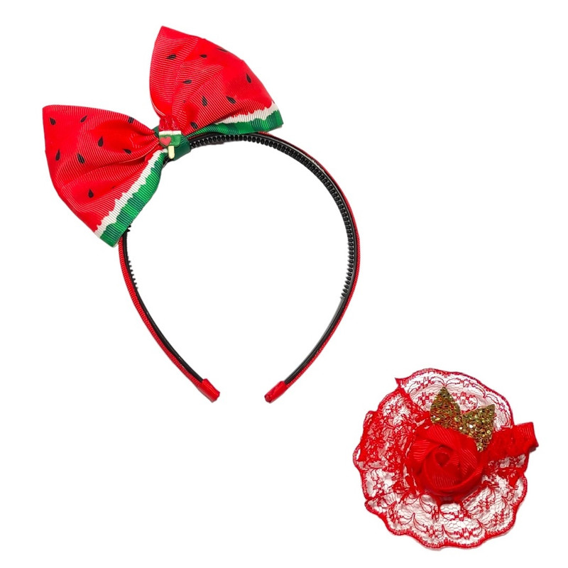 قیمت و خرید ست تل و گیره مو دخترانه مدل یلدایی مجموعه 2 عددی