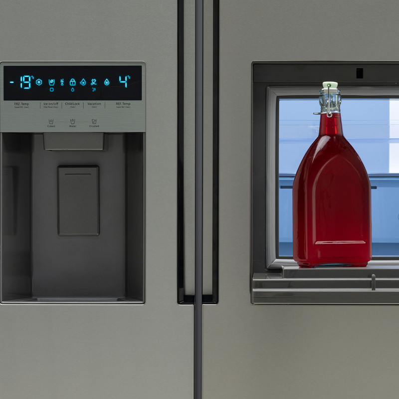 قیمت و خرید یخچال و فریزر ساید بای ساید 27 فوت اسنوا مدل SN8-2261SS