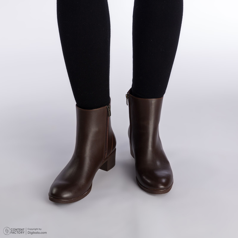 قیمت و خرید نیم بوت زنانه چرم مشهد مدل J2683-091