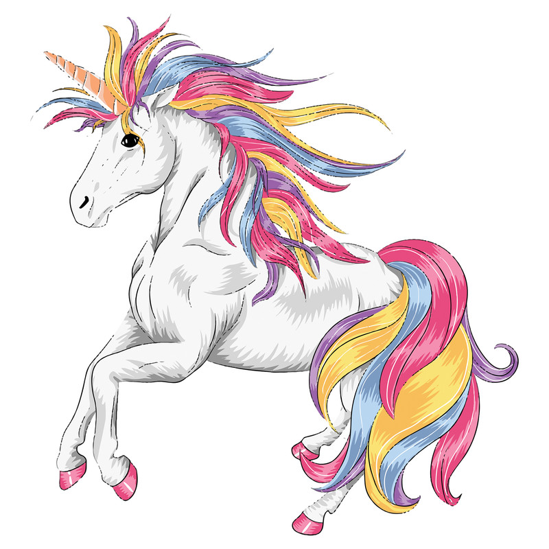 قیمت و خرید استیکر پارچه و لباس مدل dtf طرح یونیکورن کد H20.285 مجموعه 3 عددی