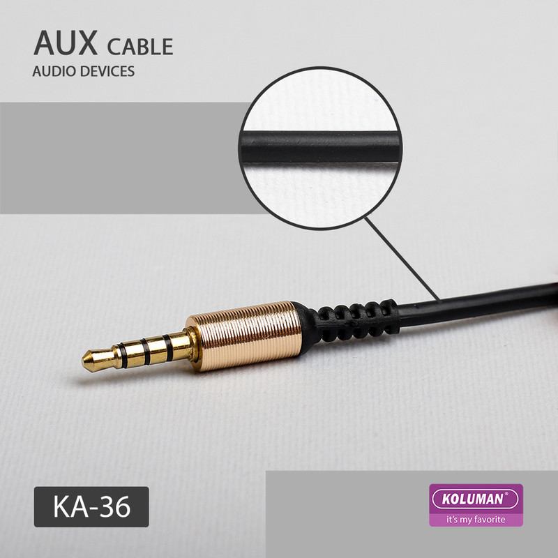 قیمت و خرید کابل AUX کلومن مدل KA - 36 طول 1 متر