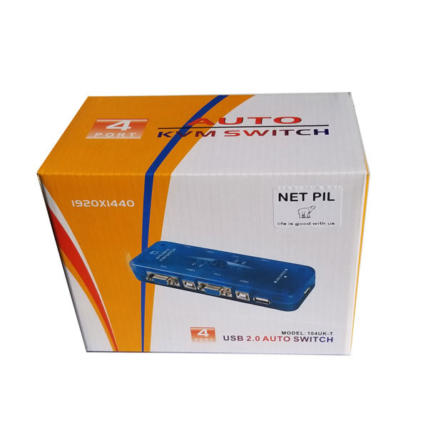 قیمت و خرید سوییچ چهار پورت KVM نت پیل مدل 104UK-T