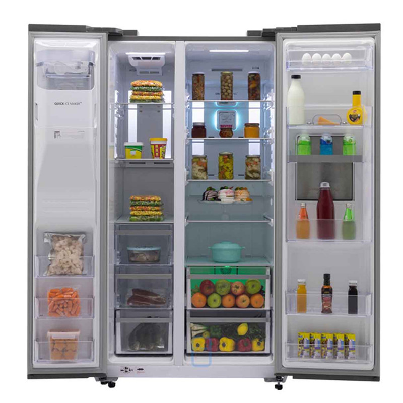 قیمت و خرید یخچال فریزر ساید بای ساید 27 فوت اسنوا مدل S1Di-S110-W