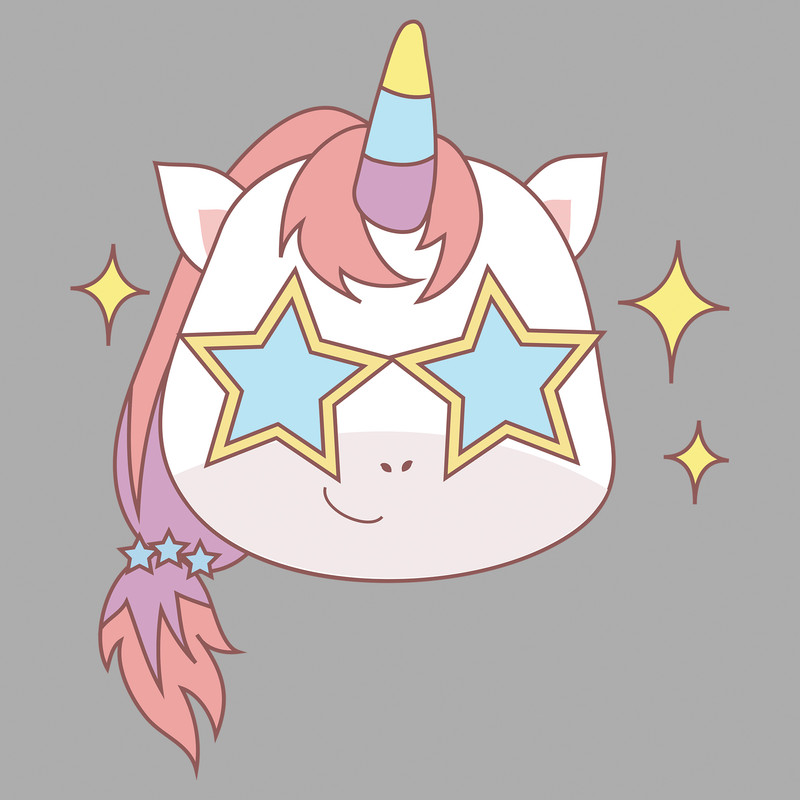 قیمت و خرید استیکر پارچه و لباس مدل dtf طرح یونیکورن کد H15.174 مجموعه 4 عددی