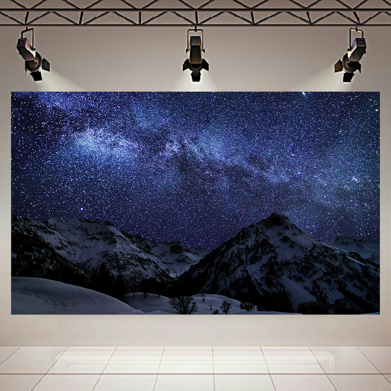 قیمت و خرید پوستر طرح کهکشان و ستارگان مدل کوه های یخی کد AR5910