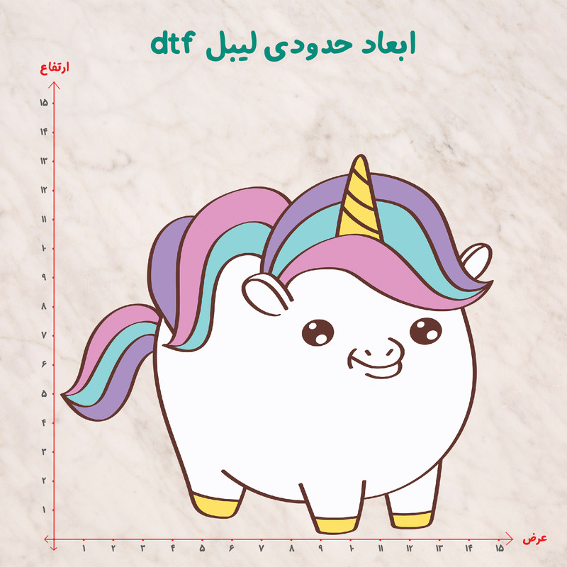 قیمت و خرید استیکر پارچه و لباس مدل dtf طرح یونیکورن کد H15.881 مجموعه 4 عددی