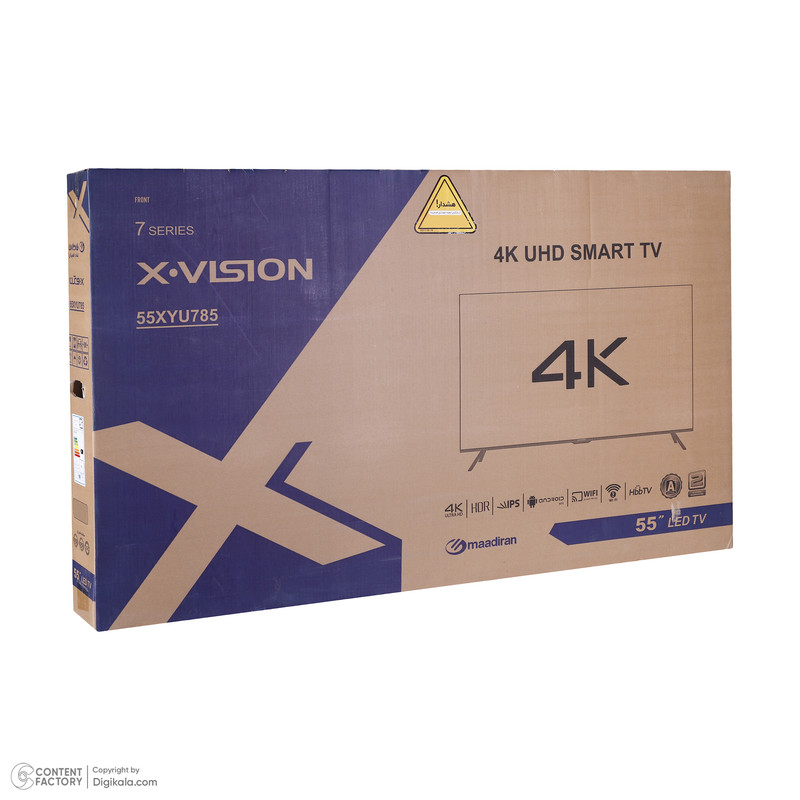 قیمت و خرید تلویزیون 55 اینچ ال ای دی هوشمند ایکس ویژن مدل 55XYU785