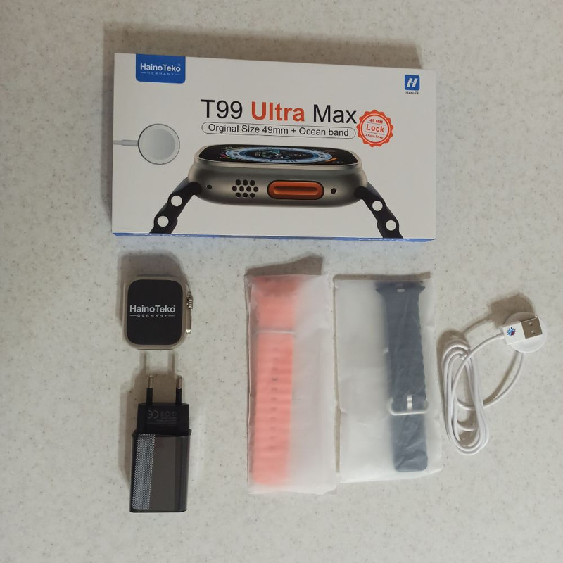 قیمت و خرید ساعت هوشمند هاینو تکو مدل T99 ULTRA MAX ADAPTER