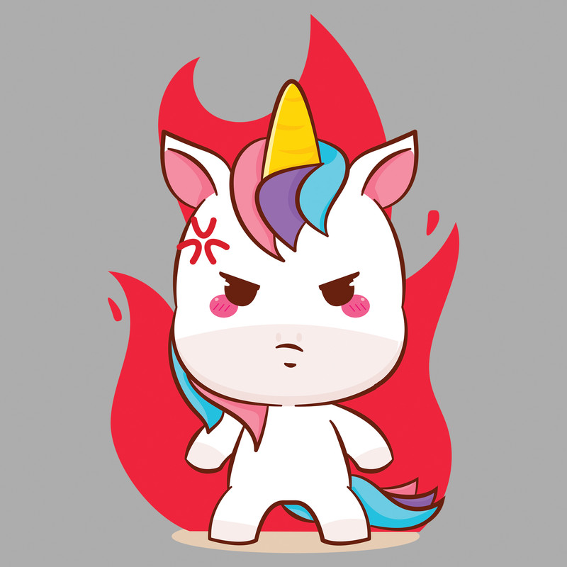 قیمت و خرید استیکر پارچه و لباس مدل dtf طرح یونیکورن کد H20.565 مجموعه 3 عددی