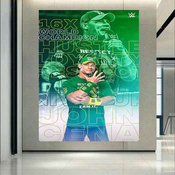 قیمت و خرید تابلو بوم طرح جان سینا مدل World Champion کد AR2515