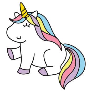 قیمت و خرید استیکر پارچه و لباس مدل dtf طرح یونیکورن کد H20.998 مجموعه 3 عددی