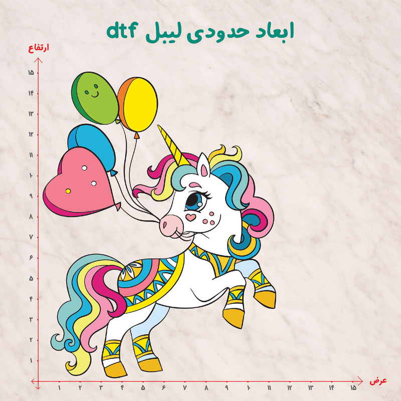 قیمت و خرید استیکر پارچه و لباس مدل dtf طرح یونیکورن کد H15.680 مجموعه 4 عددی