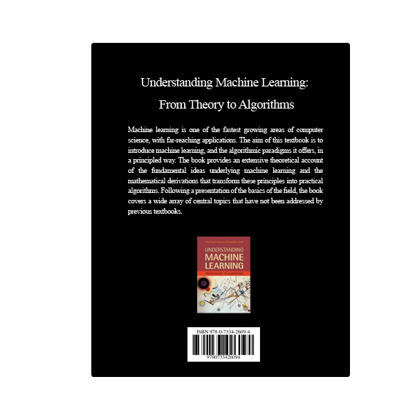 قیمت و خرید کتاب Understanding Machine Learning: From Theory to Algorithms اثر Shai Shalev ...