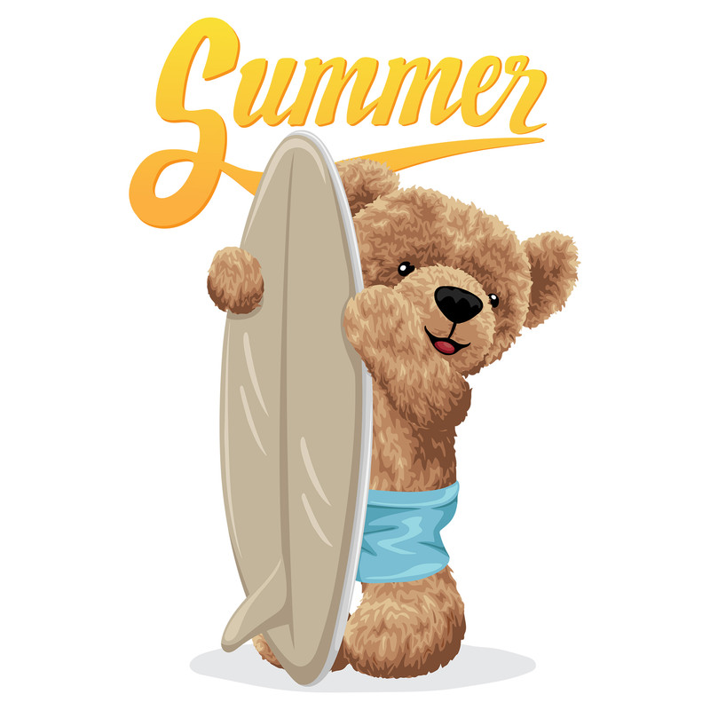 قیمت و خرید استیکر پارچه و لباس مدل dtf طرح تدی کد H20.86 مجموعه 3 عددی