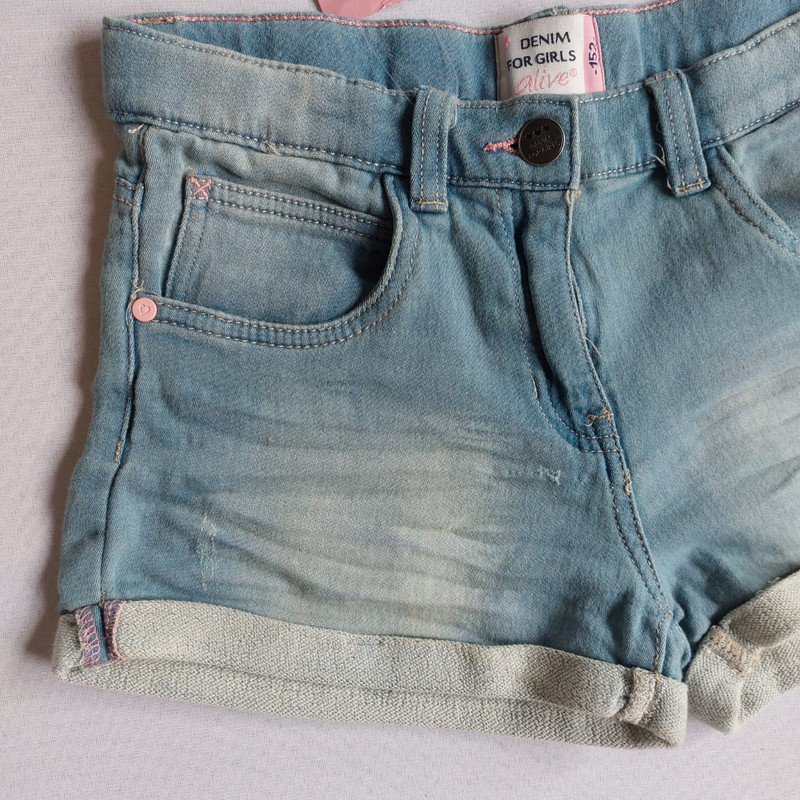 قیمت و خرید شلوارک جین دخترانه الایو مدل ژاپدار اسمار