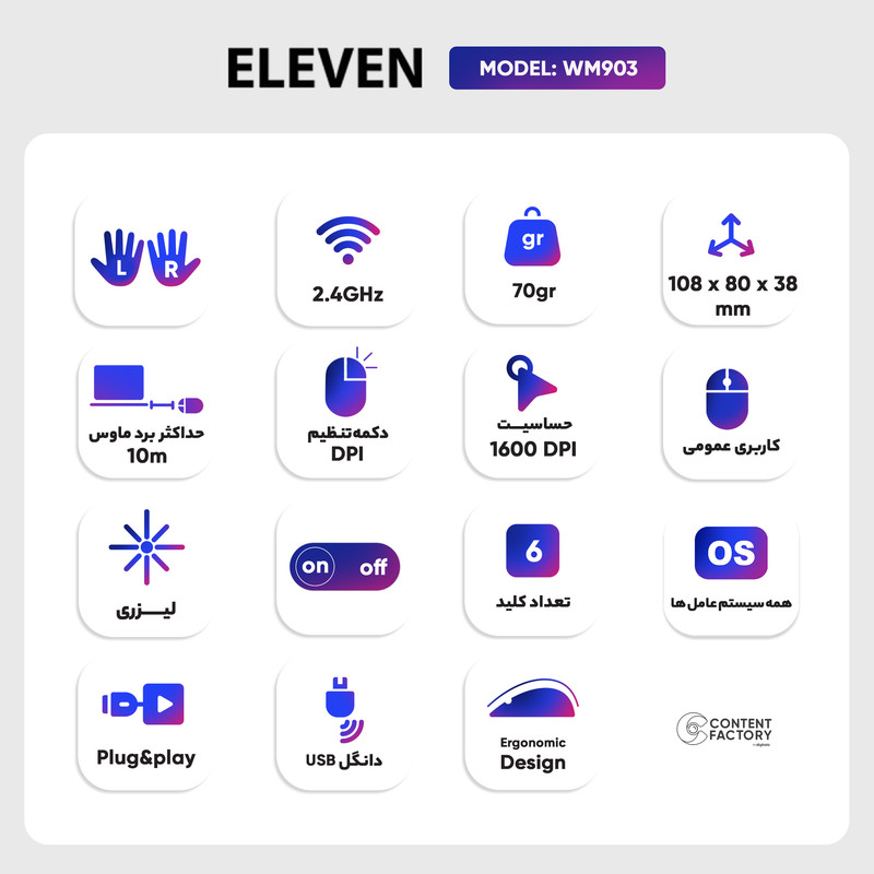 قیمت و خرید ماوس بی سیم ایلون مدل WM903