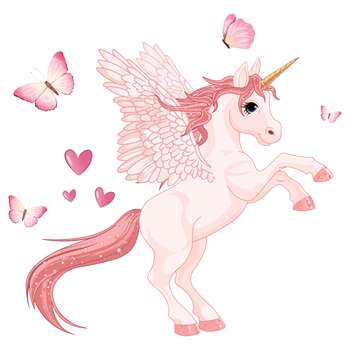 مشخصات، قیمت و خرید استیکر پارچه و لباس مدل dtf طرح یونیکورن کد H15.134 مجموعه 4 عددی | دیجی‌کالا