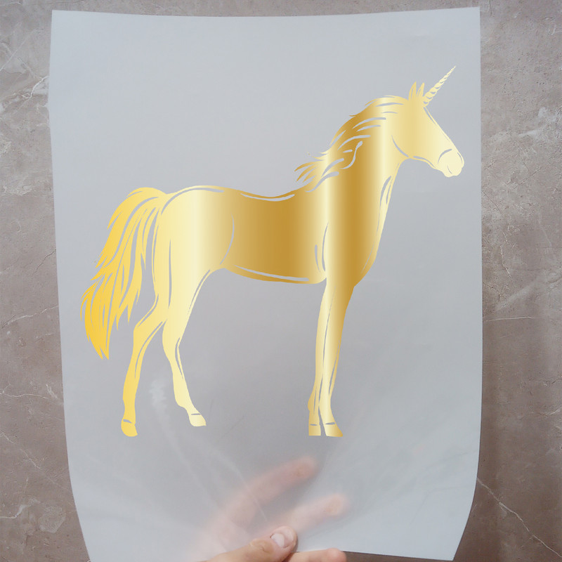 قیمت و خرید استیکر پارچه و لباس مدل dtf طرح یونیکورن کد H20.1133 مجموعه 3 عددی