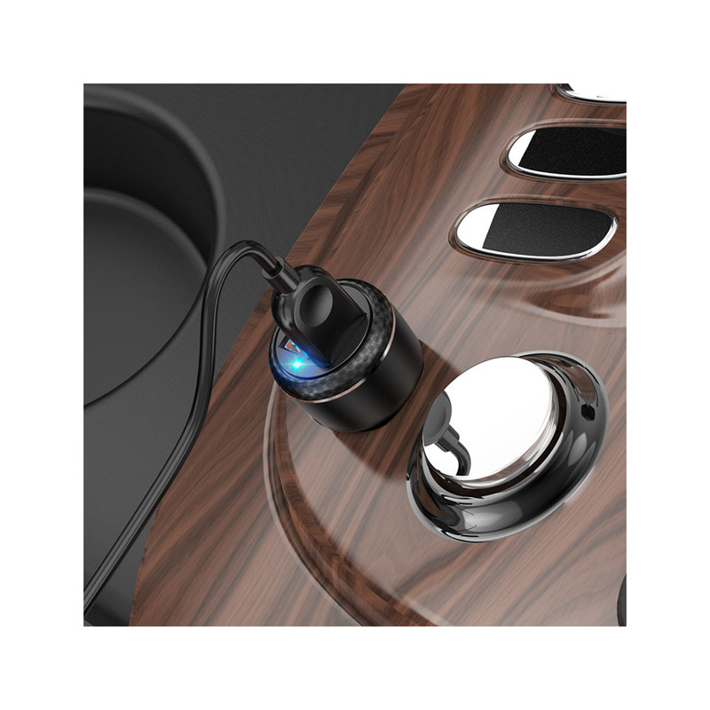 قیمت و خرید شارژر فندکی بروفون مدل BZ17 QC3.0 18W به همراه کابل تبدیل microUSB