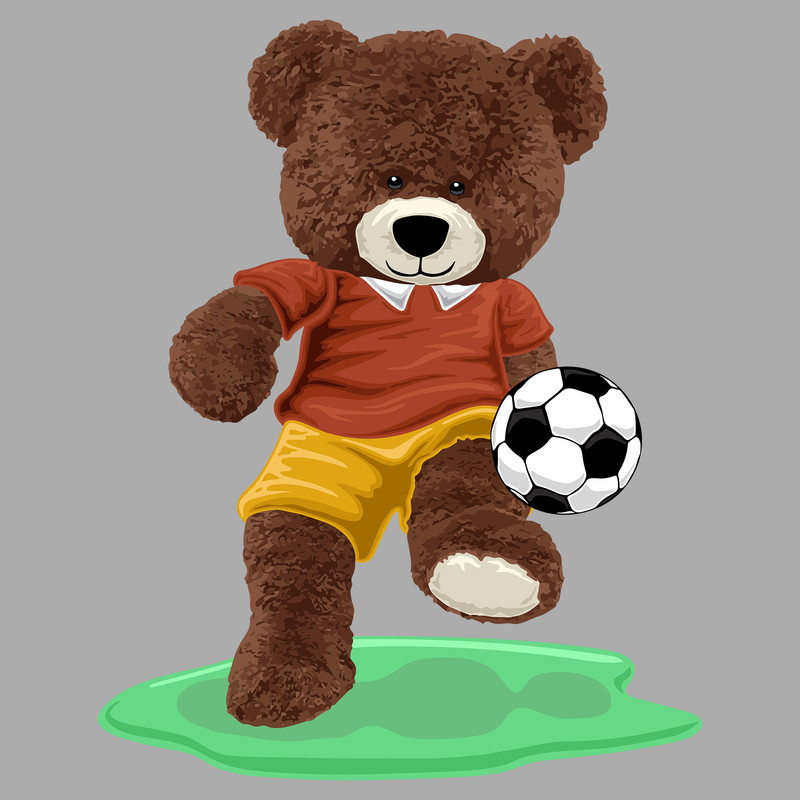 قیمت و خرید استیکر پارچه و لباس مدل dtf طرح تدی کد H20.5 مجموعه 12 عددی