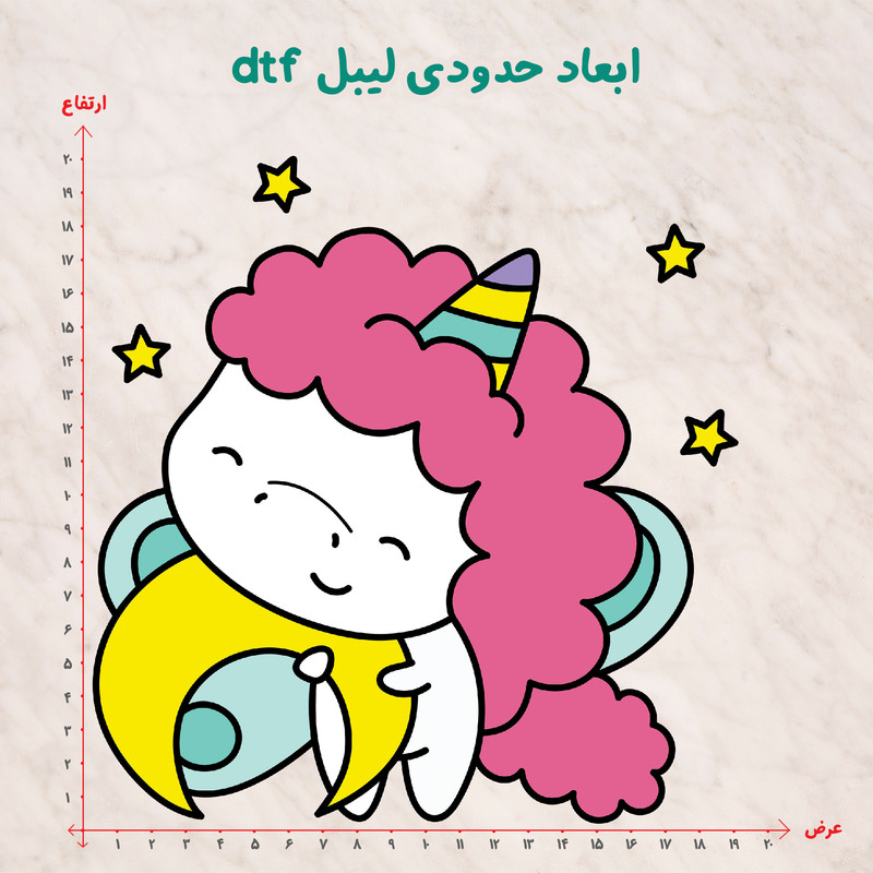 قیمت و خرید استیکر پارچه و لباس مدل dtf طرح یونیکورن کد H20.891 مجموعه 3 عددی