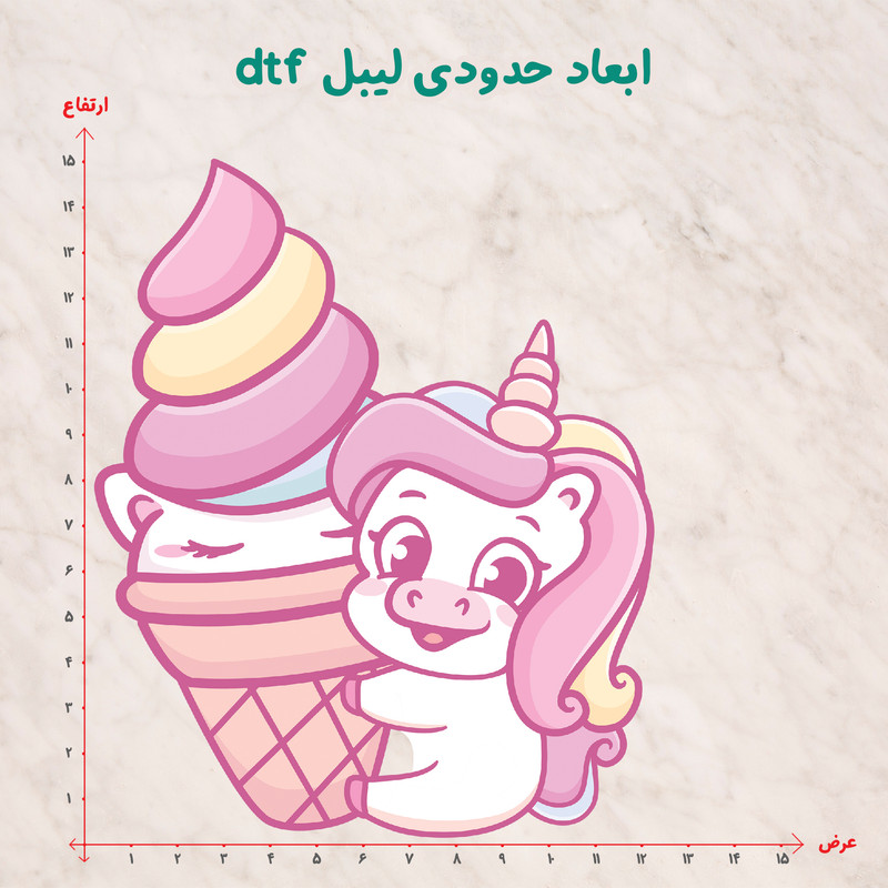 قیمت و خرید استیکر پارچه و لباس مدل dtf طرح یونیکورن کد H15.958 مجموعه 4 عددی