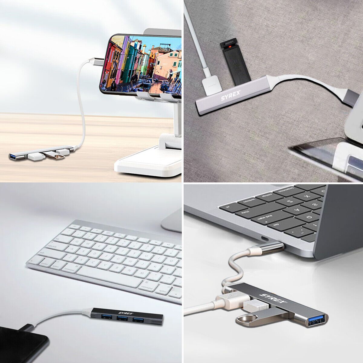 قیمت و خرید هاب 4 پورت USB0.3 سایرکس مدل SX-CU9003