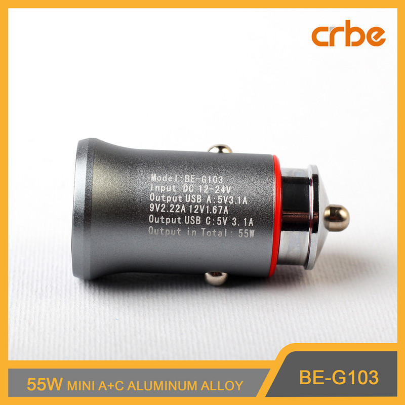 قیمت و خرید شارژر فندکی کربی مدل BE-G103 55W