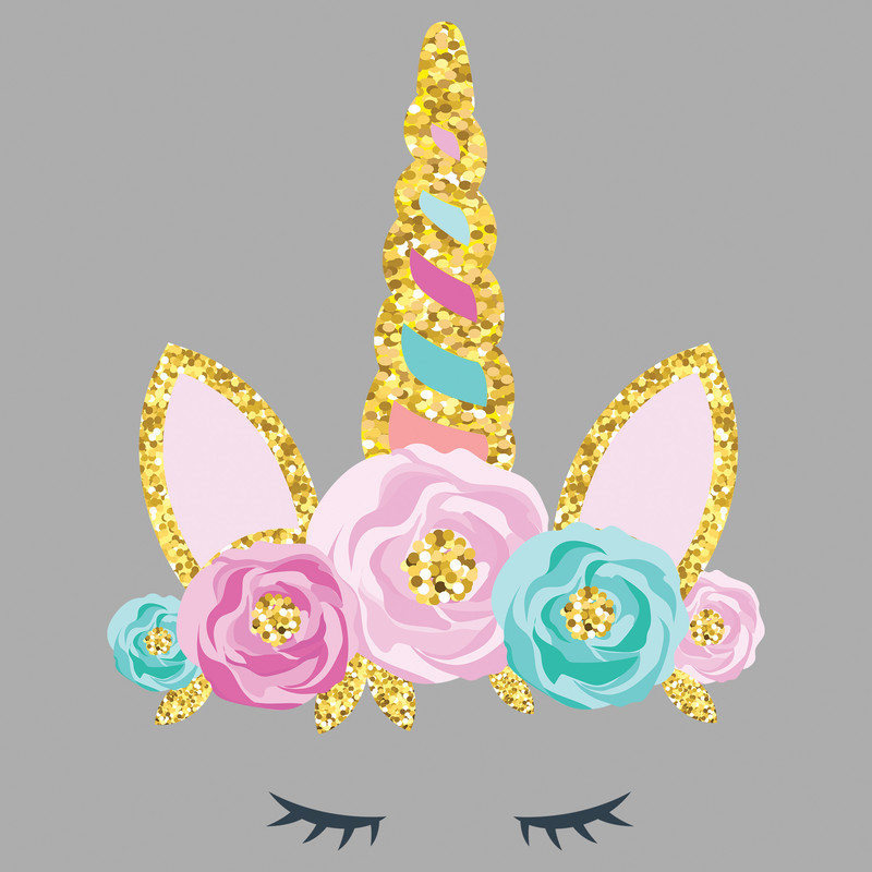 قیمت و خرید استیکر پارچه و لباس مدل dtf طرح یونیکورن کد H20.6 مجموعه 6 عددی