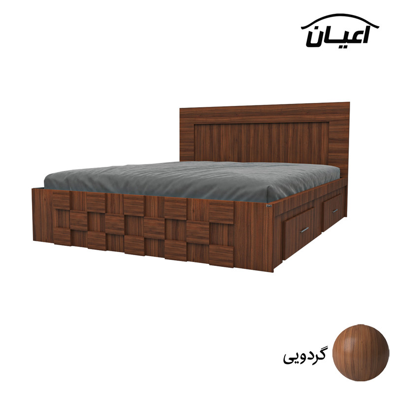 قیمت و خرید تخت خواب دونفره اعیان مدل FH615 سایز 160x200 سانتی متر