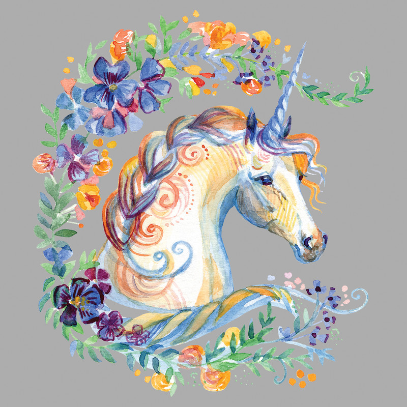 قیمت و خرید استیکر پارچه و لباس مدل dtf طرح یونیکورن کد H20.552 مجموعه 3 عددی