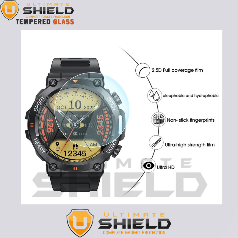 قیمت و خرید محافظ صفحه نمایش شیشه‌ای آلتیمیت شیلد مدل SH-UL مناسب برای ساعت هوشمند هپی تاچ K59 ...