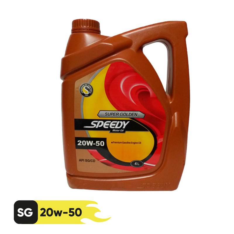قیمت و خرید روغن موتور اسپیدی مدل سوپر طلایی گلدن 20W-50 SG حجم 4 لیتر