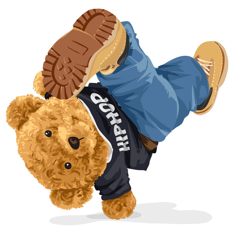 قیمت و خرید استیکر پارچه و لباس مدل dtf طرح تدی کد H30.141 مجموعه 12 عددی