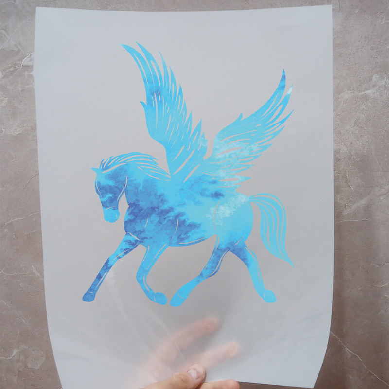 قیمت و خرید استیکر پارچه و لباس مدل dtf طرح یونیکورن کد H15.1023 مجموعه 4 عددی