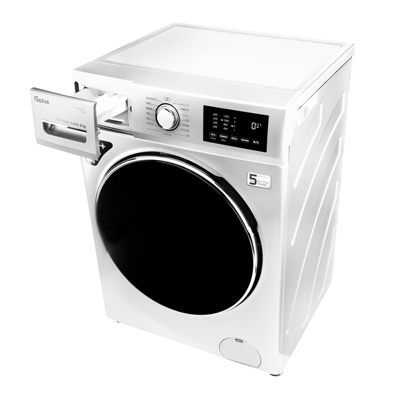 قیمت و خرید ماشین لباسشویی جی پلاس مدل GWM-P8220W ظرفیت ۸ کیلوگرم