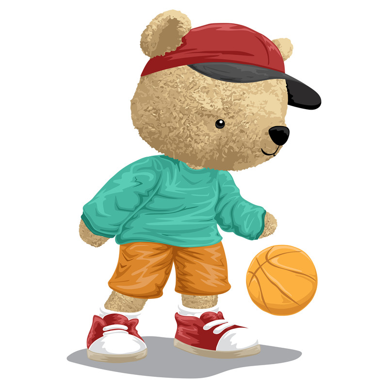 قیمت و خرید استیکر پارچه و لباس مدل dtf طرح تدی کد H15.16 مجموعه 4 عددی