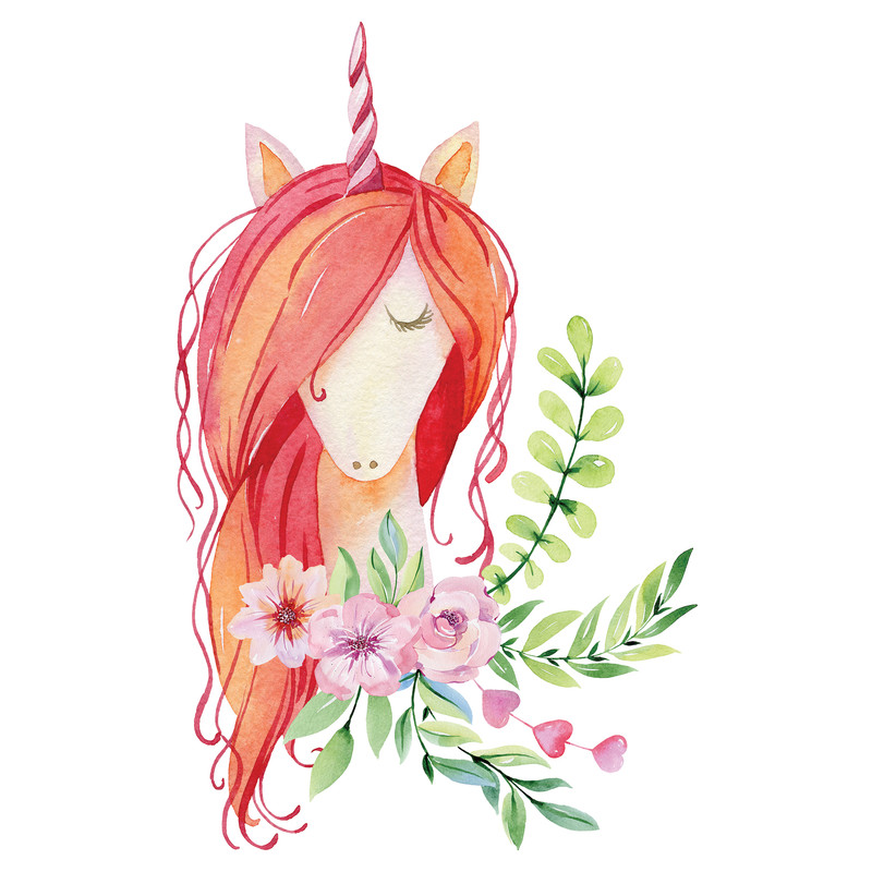 قیمت و خرید استیکر پارچه و لباس مدل dtf طرح یونیکورن کد H20.547 مجموعه 3 عددی