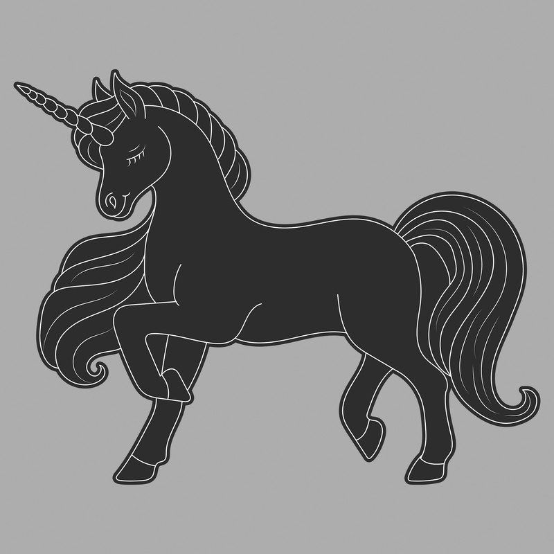 قیمت و خرید استیکر پارچه و لباس مدل dtf طرح یونیکورن کد H15.1203 مجموعه 4 عددی