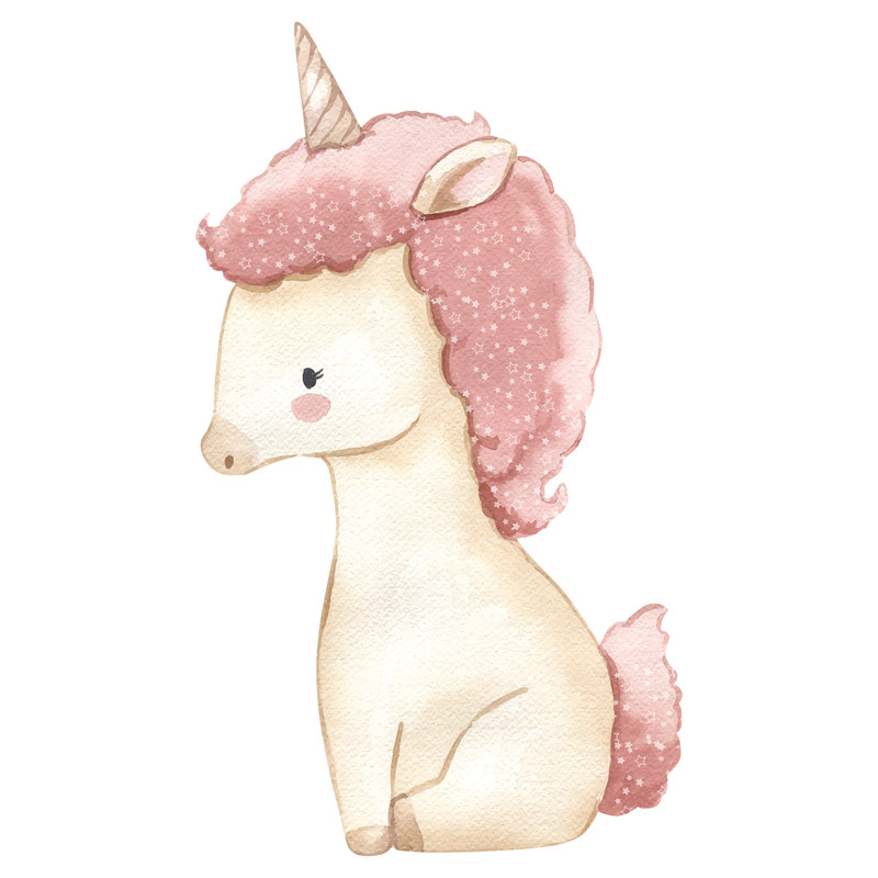 قیمت و خرید استیکر پارچه و لباس مدل dtf طرح یونیکورن کد H20.489 مجموعه 6 عددی