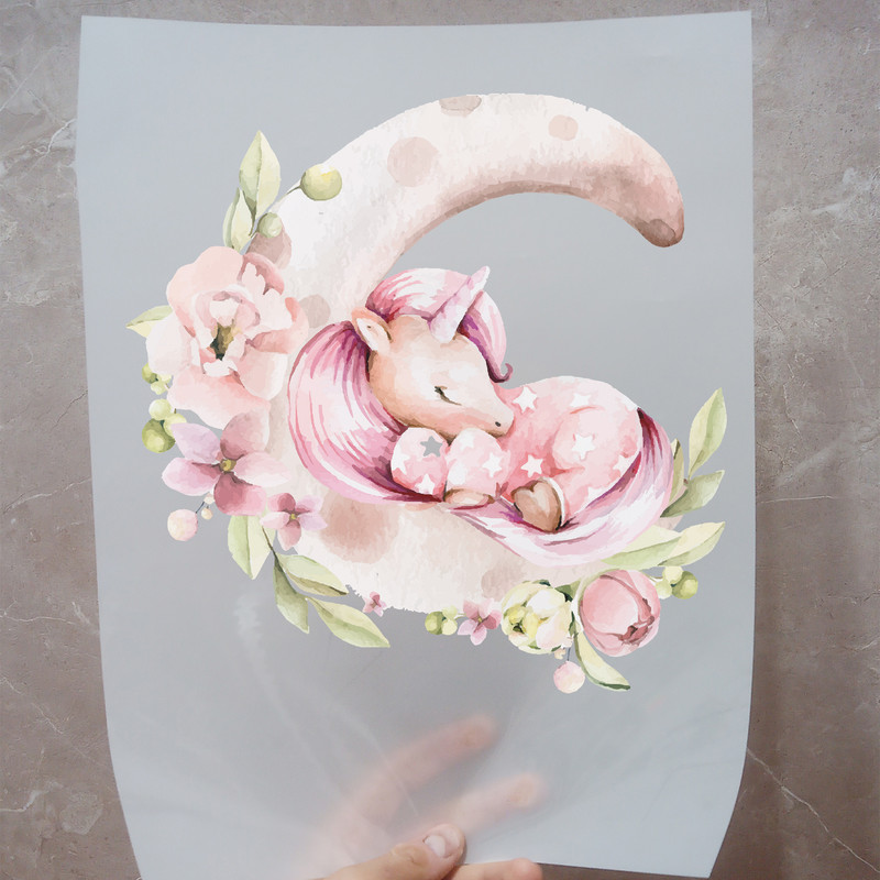 مشخصات، قیمت و خرید استیکر پارچه و لباس مدل dtf طرح یونیکورن کد H20.491 مجموعه 3 عددی | دیجی‌کالا