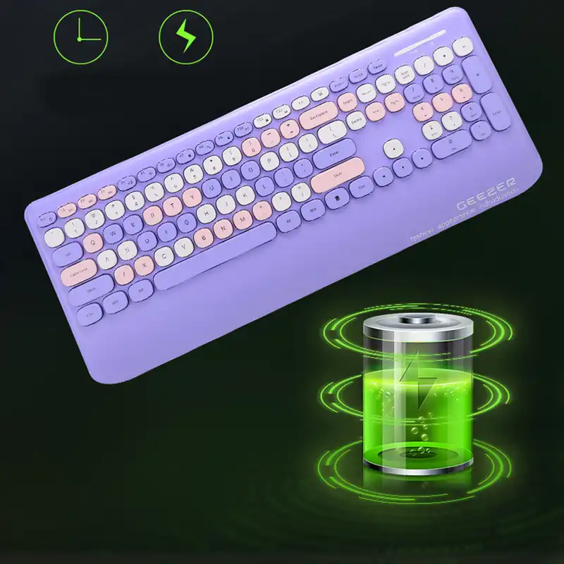 ⭐️ خرید اینترنتی کیبورد و ماوس بی سیم گیزر مدل GEEZER G100 (1404) - دیگسون ⭐️