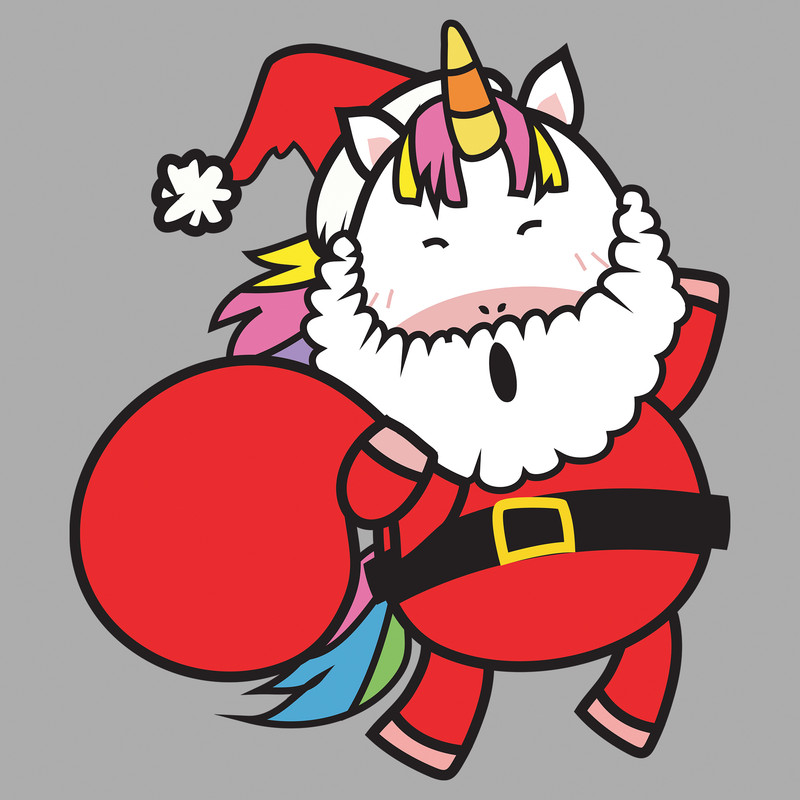 قیمت و خرید استیکر پارچه و لباس مدل dtf طرح یونیکورن کد H15.770 مجموعه 4 عددی