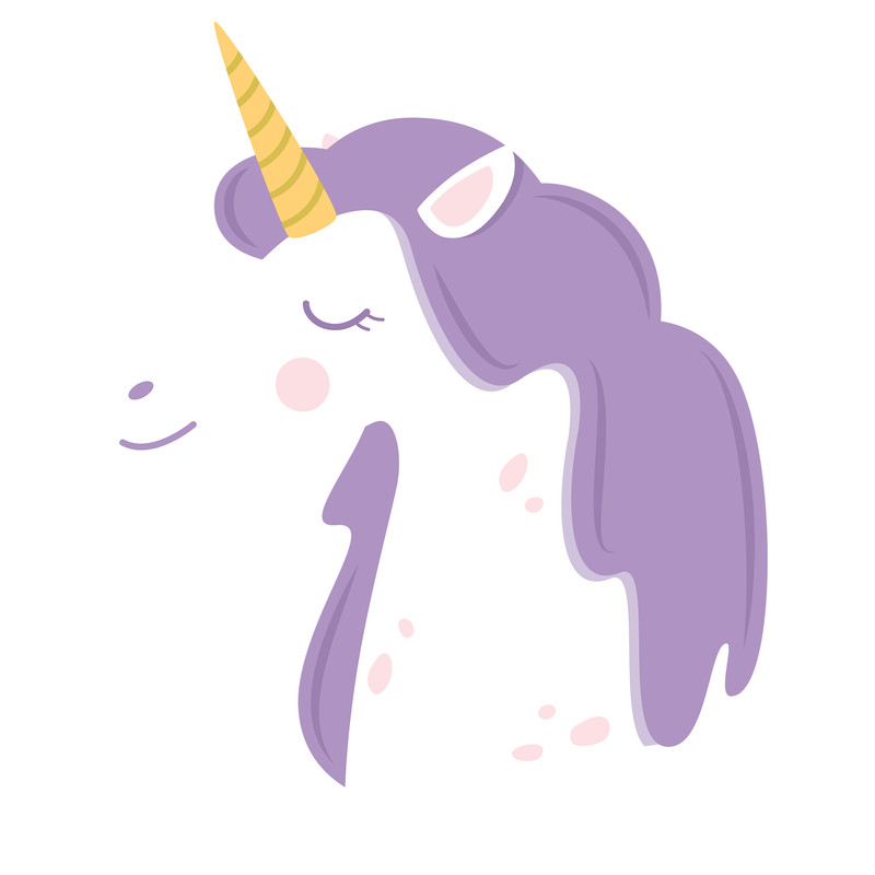 قیمت و خرید استیکر پارچه و لباس مدل dtf طرح یونیکورن کد H20.466 مجموعه 6 عددی