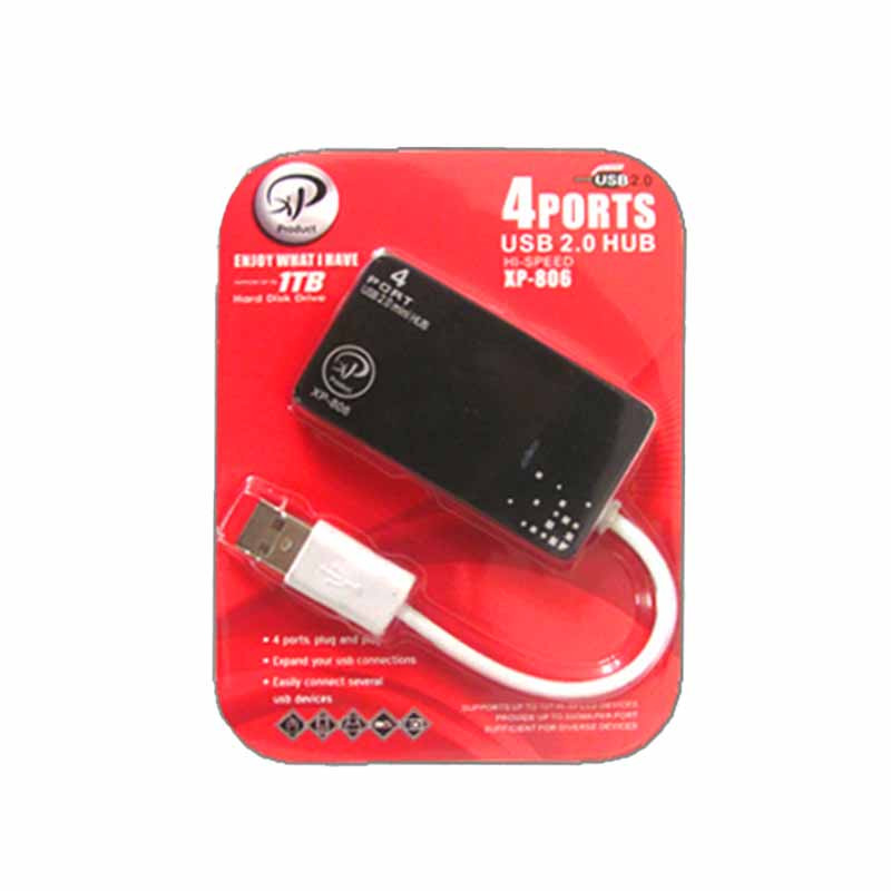 قیمت و خرید هاب 4 پورت USB2.0 ایکس پی پروداکت مدل XP-806